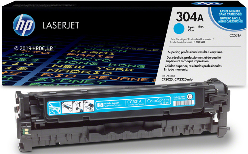 Toner Hp LJ 304a Cc531a Cyan 2,800pag LaserJet CP2025